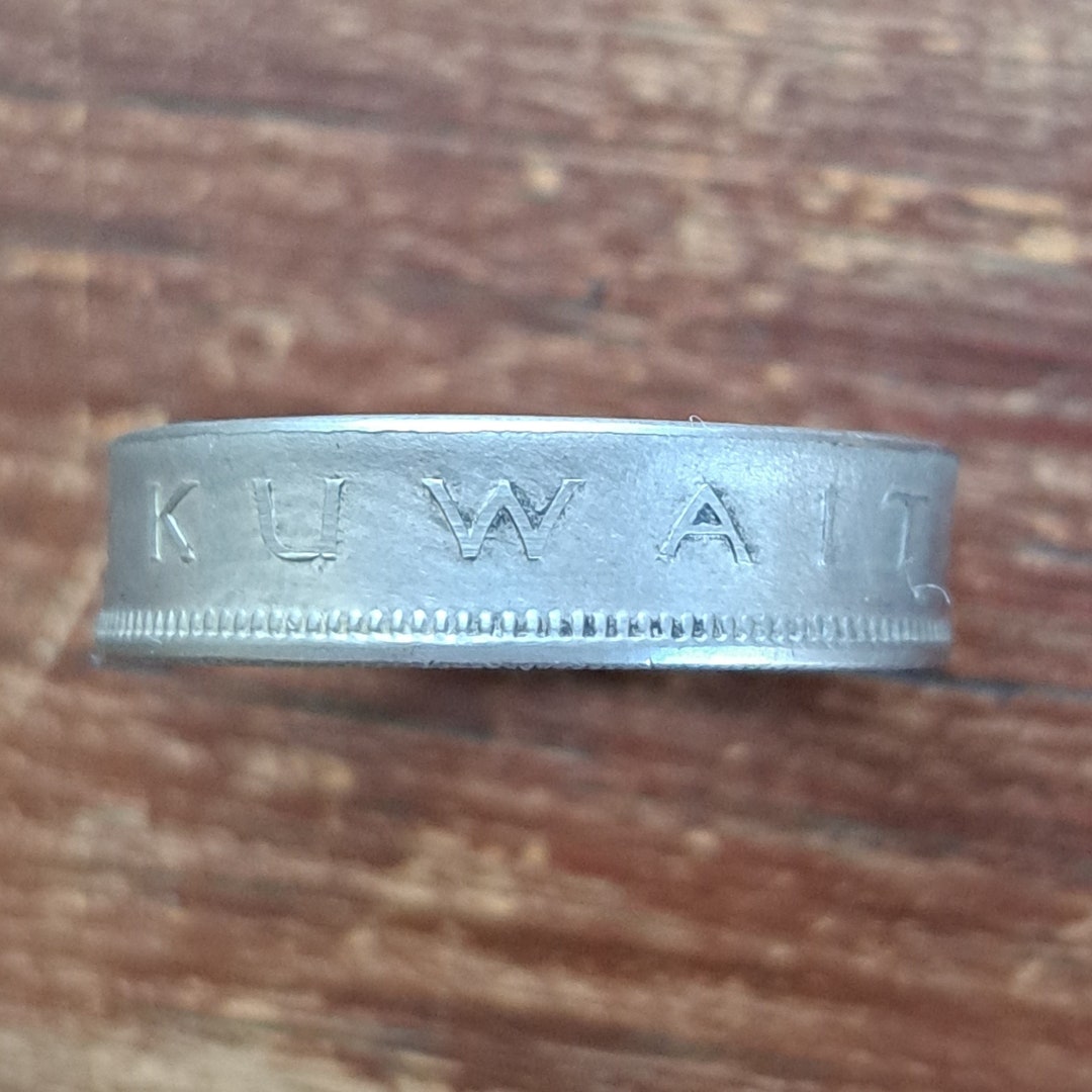 Kuwait Coin Ring: Genuine Middle East Jewelry - Etsy