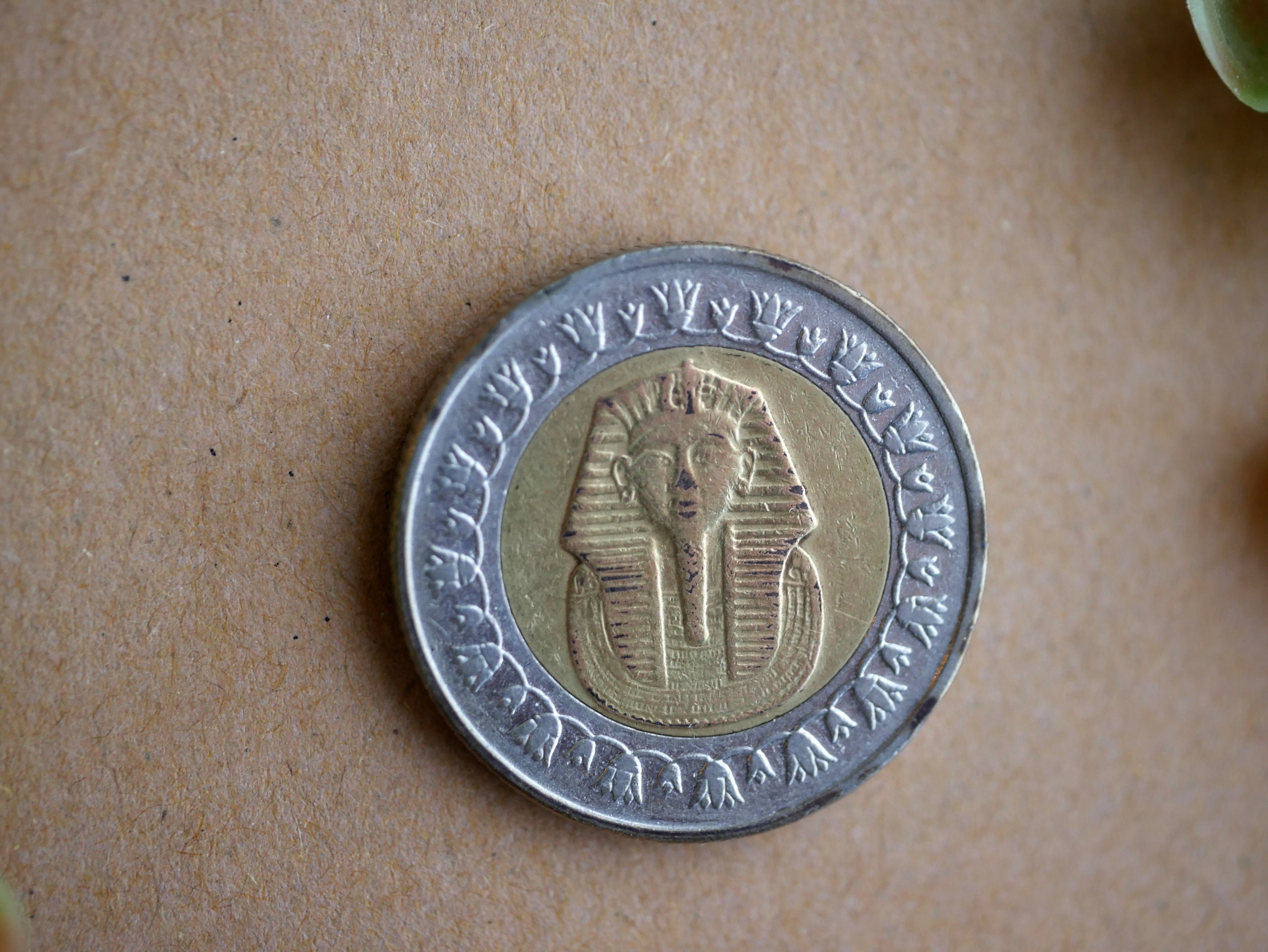 Egyptian Coin Pin Genuine Foreign Coin Pharaoh Death Mask - Etsy