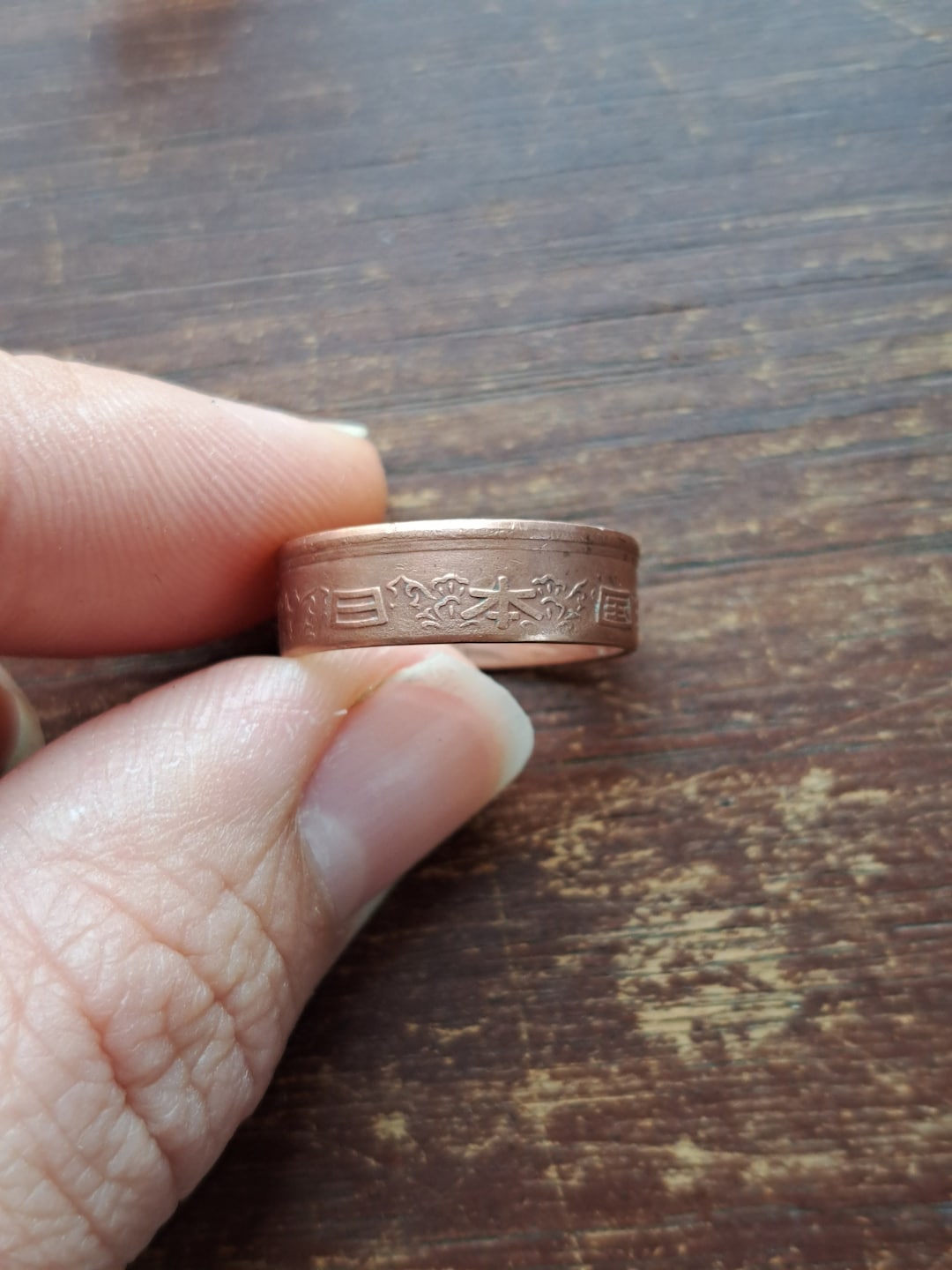 Japanese Coin Ring Made With Genuine Japanese Foreign Coin, Jewelry ...