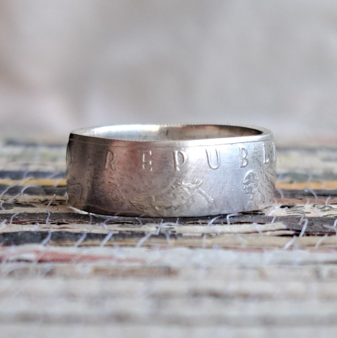 Silver Austria Horse Coin Ring: Vintage Austrian Wedding Band - Etsy