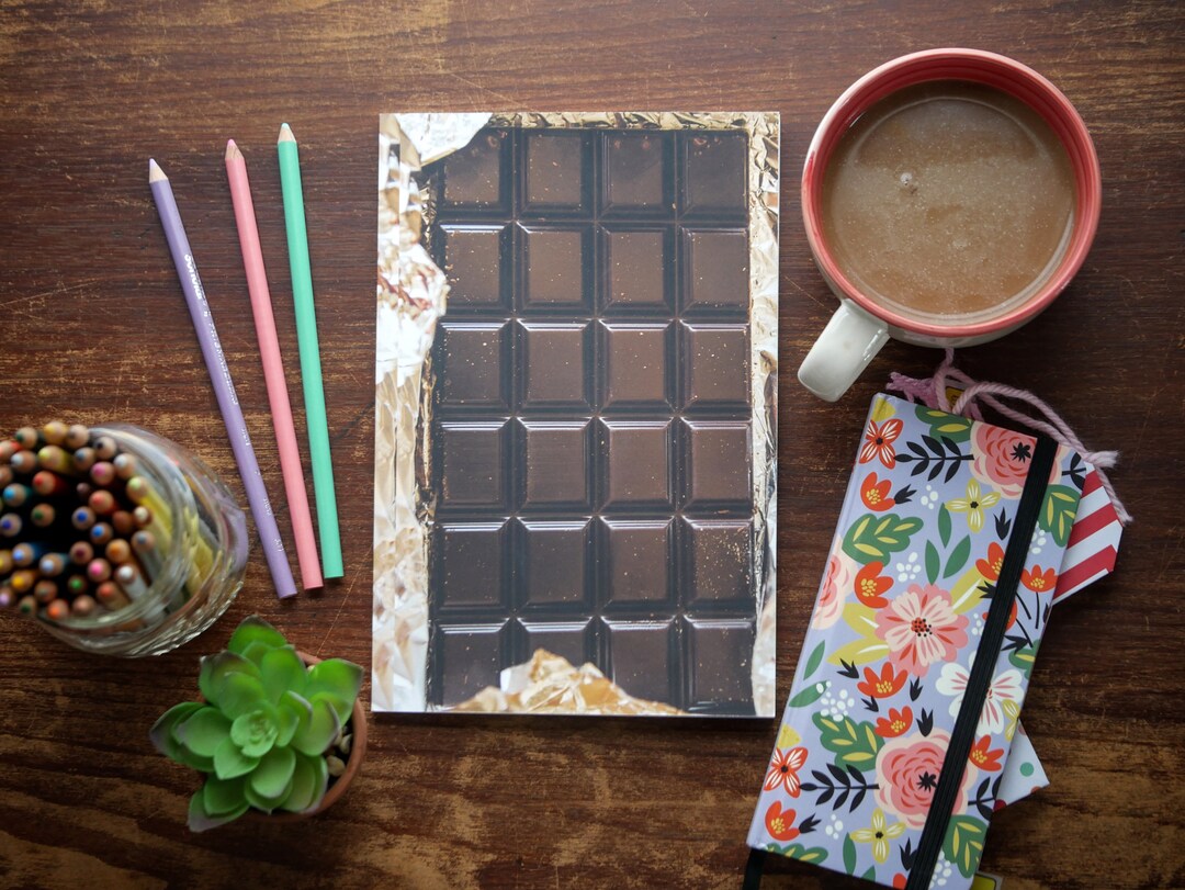 Chocolate Bar Notebook Journal for Women Cute Funny Dessert Sweets ...