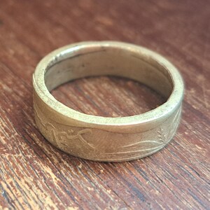 Israel Coin Ring Genuine Holy Land Palm Tree Coin Jewelry Jewish ...