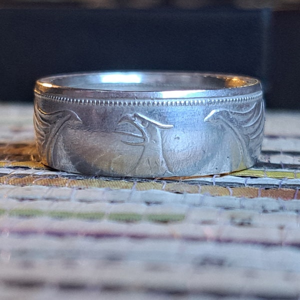 Silver Coin Ring - Etsy