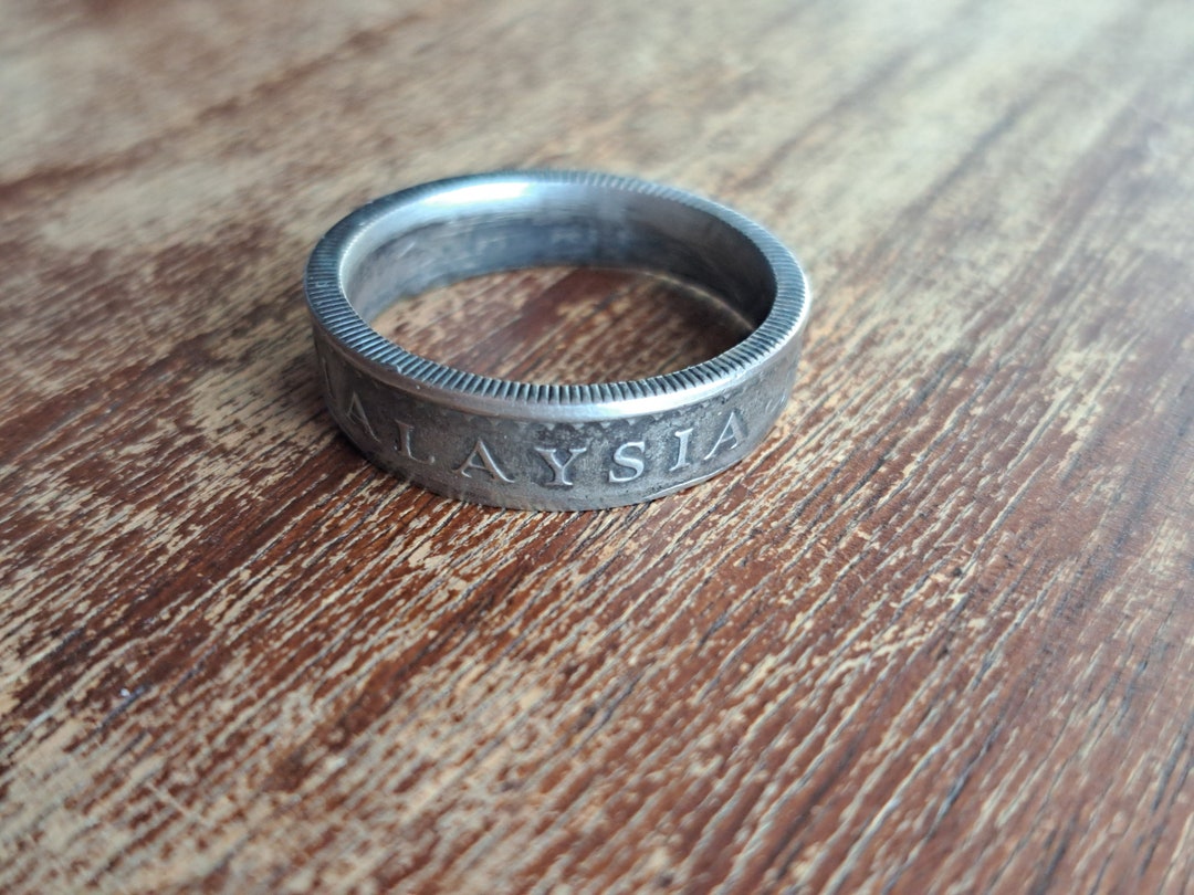 Malaysian Coin Ring: Asia Heritage Jewelry, Engagement Wedding Band - Etsy