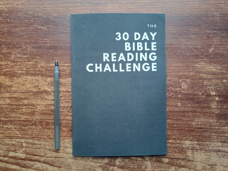 30 Day Bible Reading Challenge Plan Book Planner for Bible - Etsy