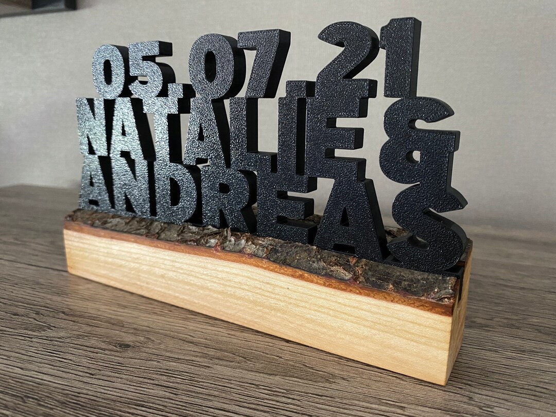 Wedding Gift Display Individual Gift Customizable Name Date Gift Gift ...