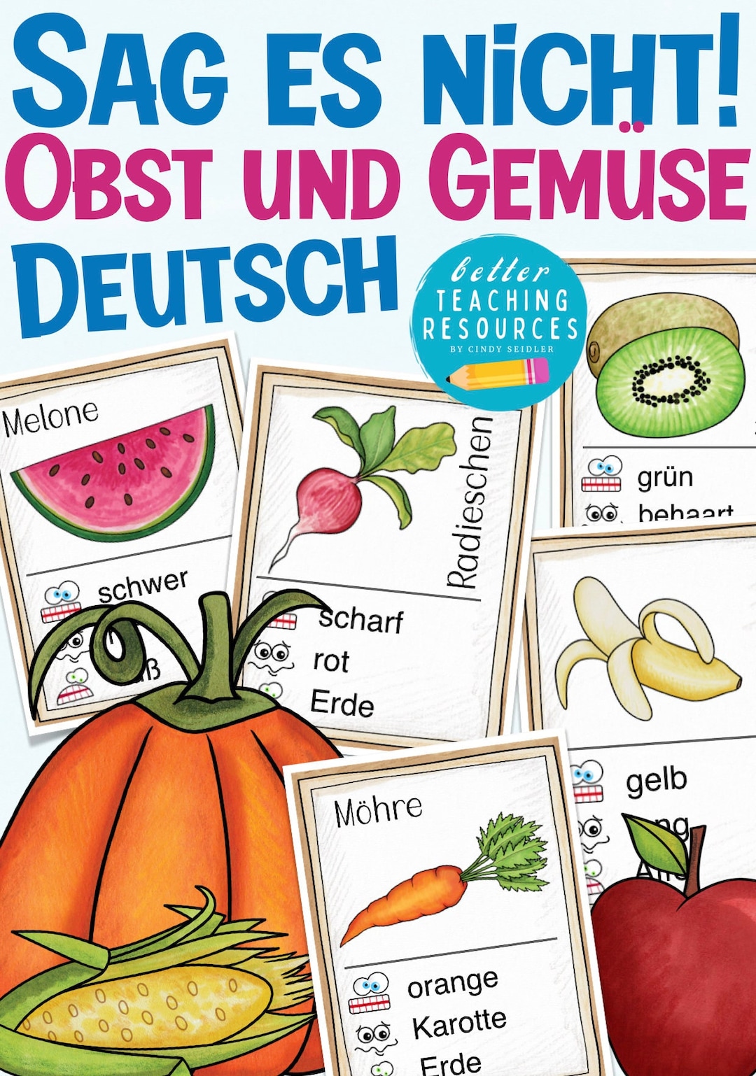 Fruit and Vegetable Game German in Primary School DAZ don't Say It - Etsy