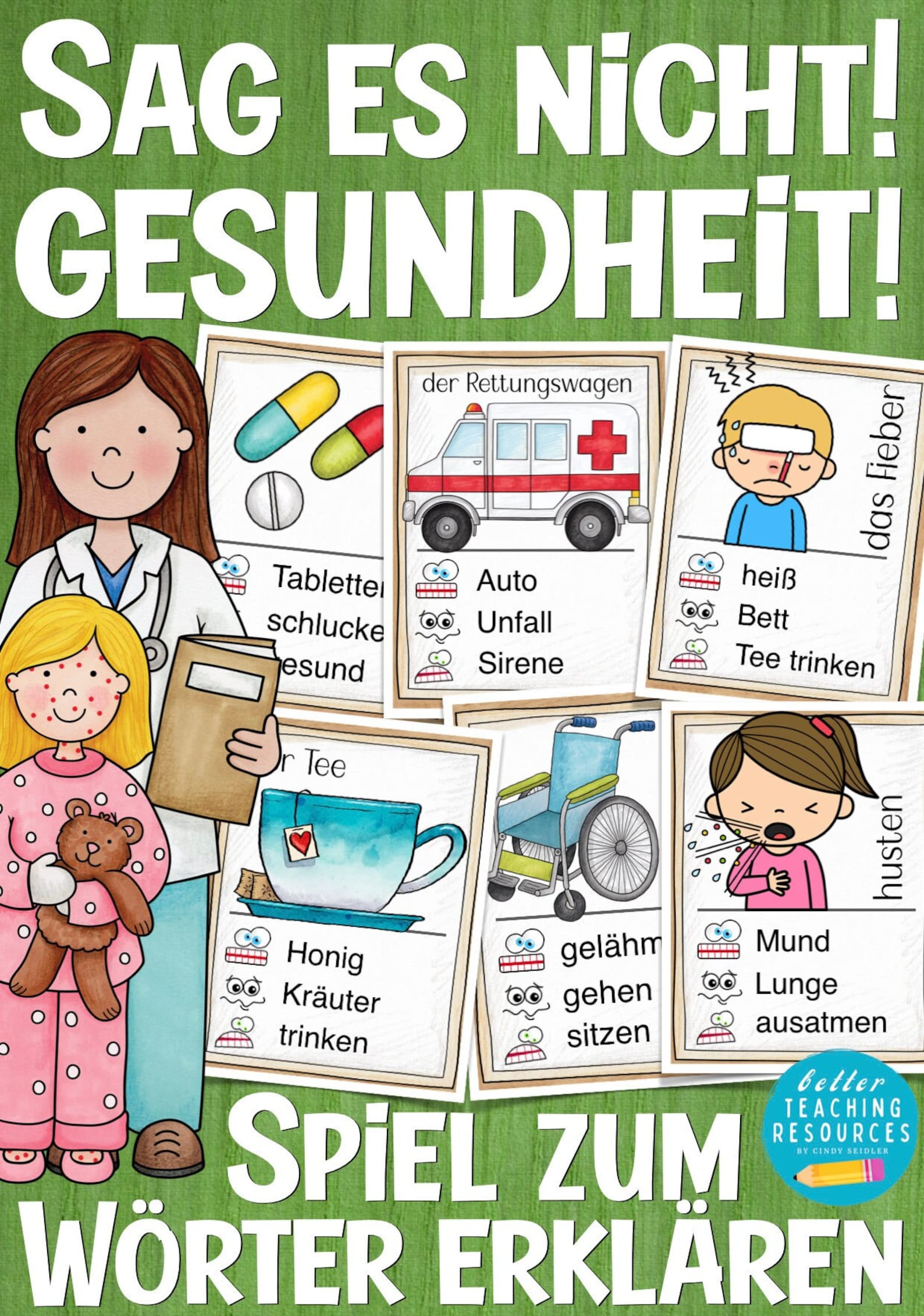 Gesundheit Spiel Deutsch für Kinder in der Grundschule DAZ (Sag es ...