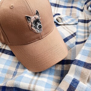 Custom Baseball Hat With Pet Portrait| Personalized Embroidery Dog ...