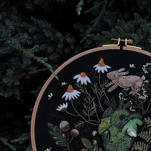 Nature Botanic Embroidery Hoop Flowers| Embroidery Home Decor With ...