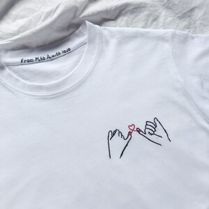 Custom Couple T-shirts|personalized Embroidery Friendship T-shirts ...