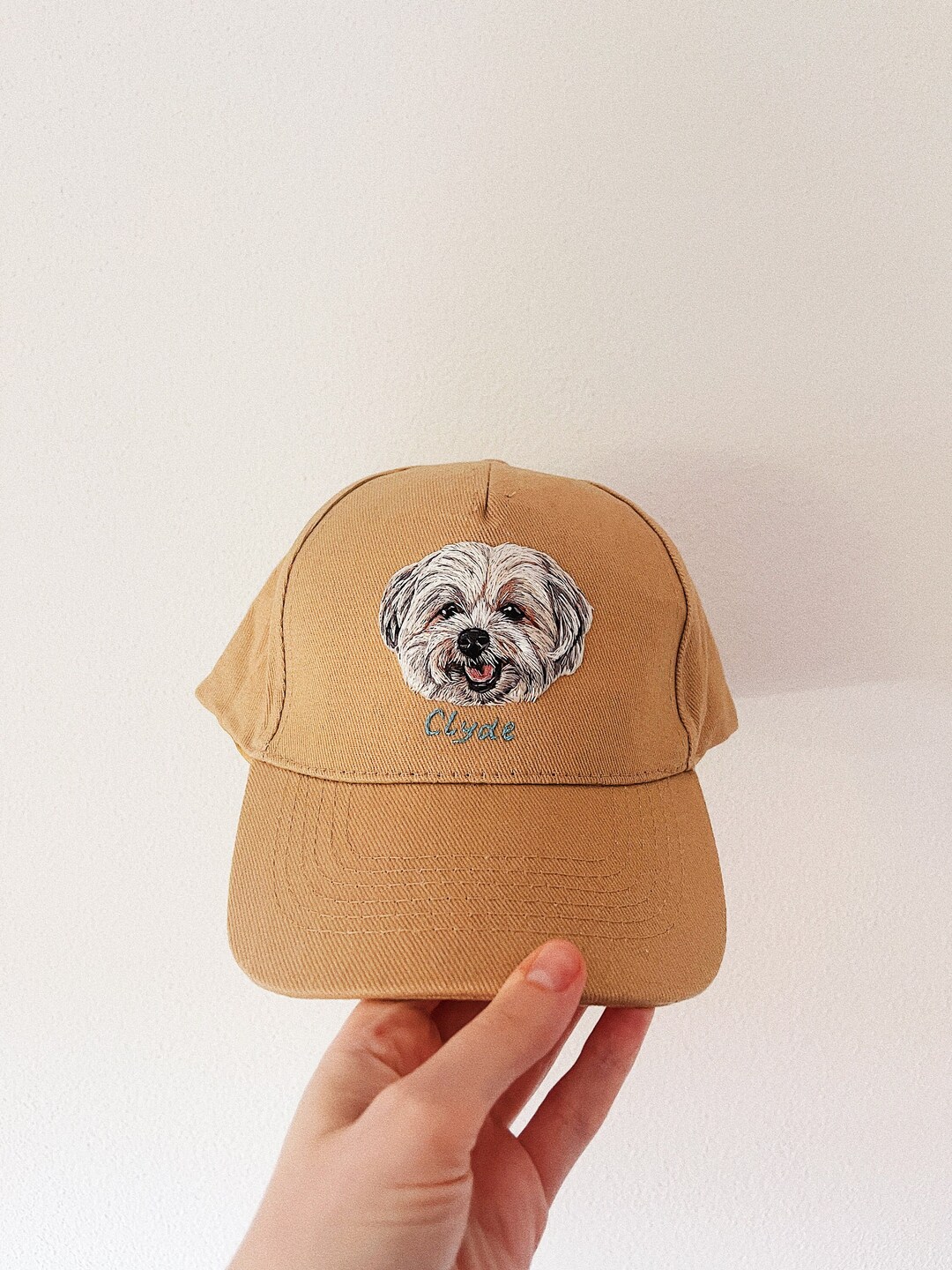 Custom Baseball Hat With Pet Portrait| Personalized Embroidery Dog ...