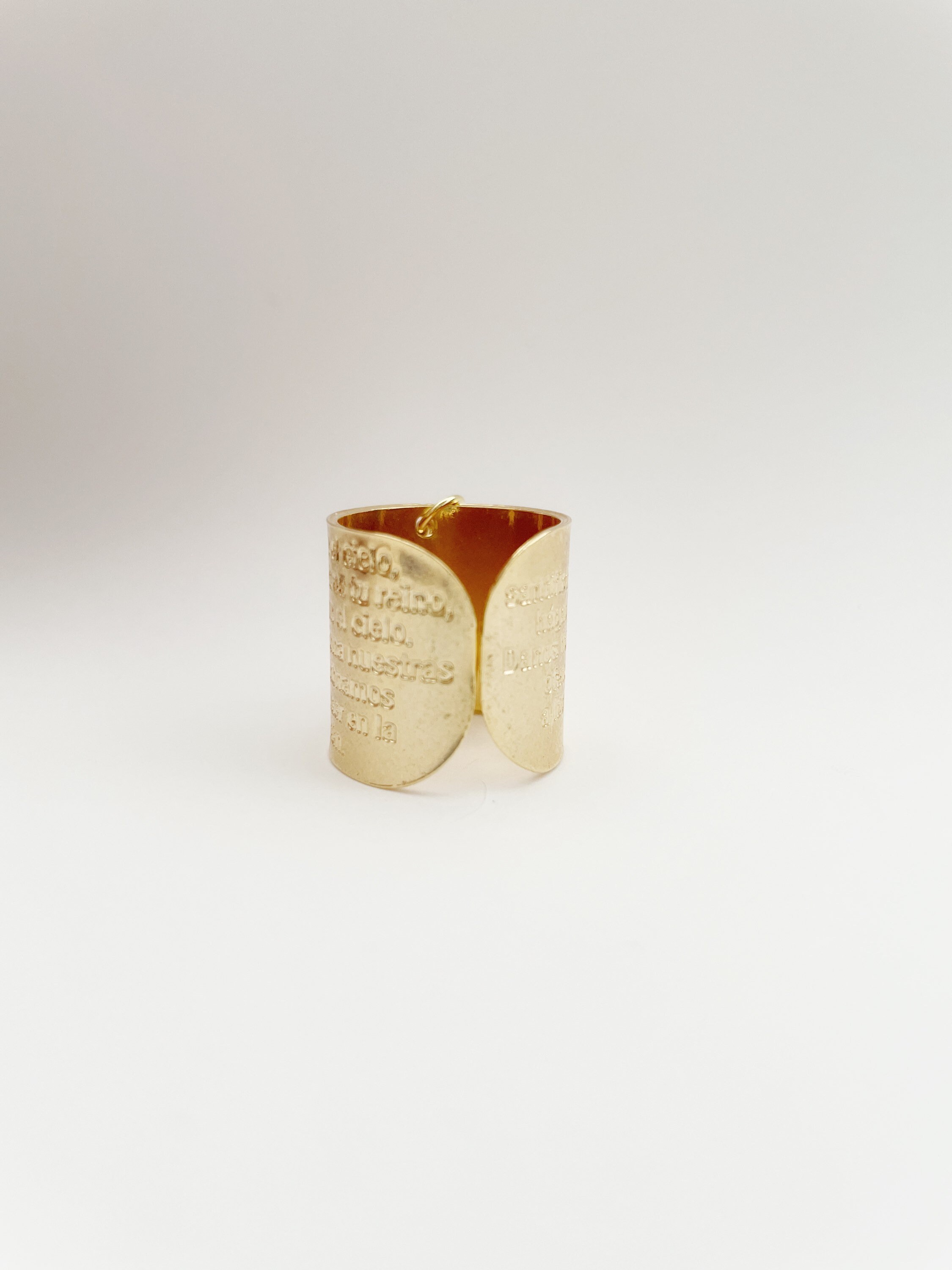 Our Father Prayer Ring Lords Prayer Adjustable Ring - Etsy