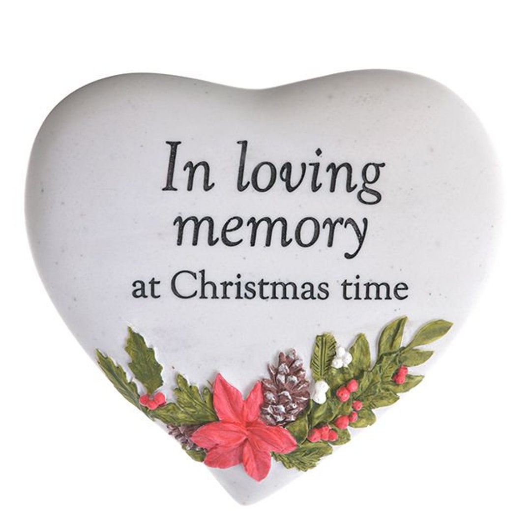 In Loving Memory Heart Plaque Gift Seasonal Love - Etsy