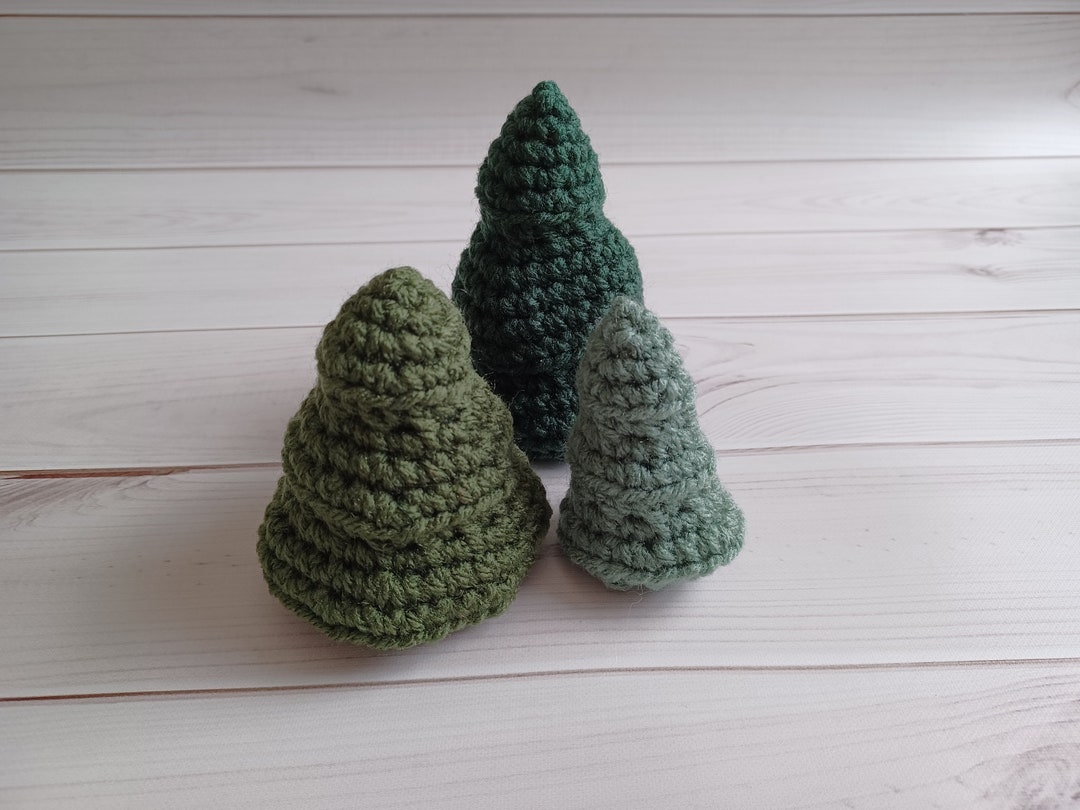 PDF PATTERN ONLY Crocheted Trio of Trees - Etsy