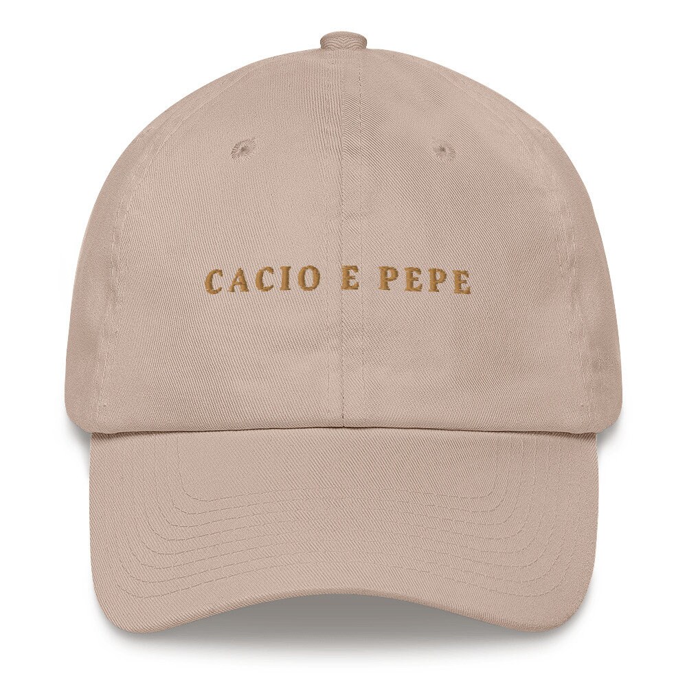 Cacio E Pepe Embroidered Cap - Etsy