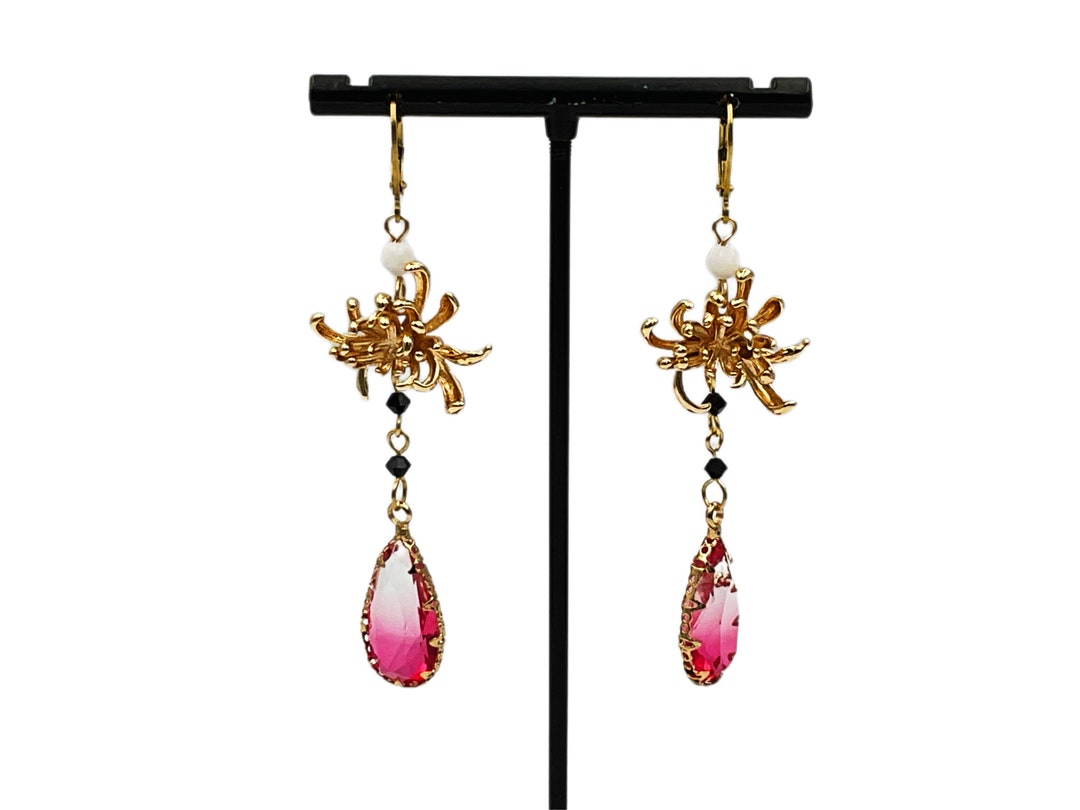 Red Spider Lily Earrings Inspired by Ozaki Kouyou Bungou Stray Dogs Bsd ...