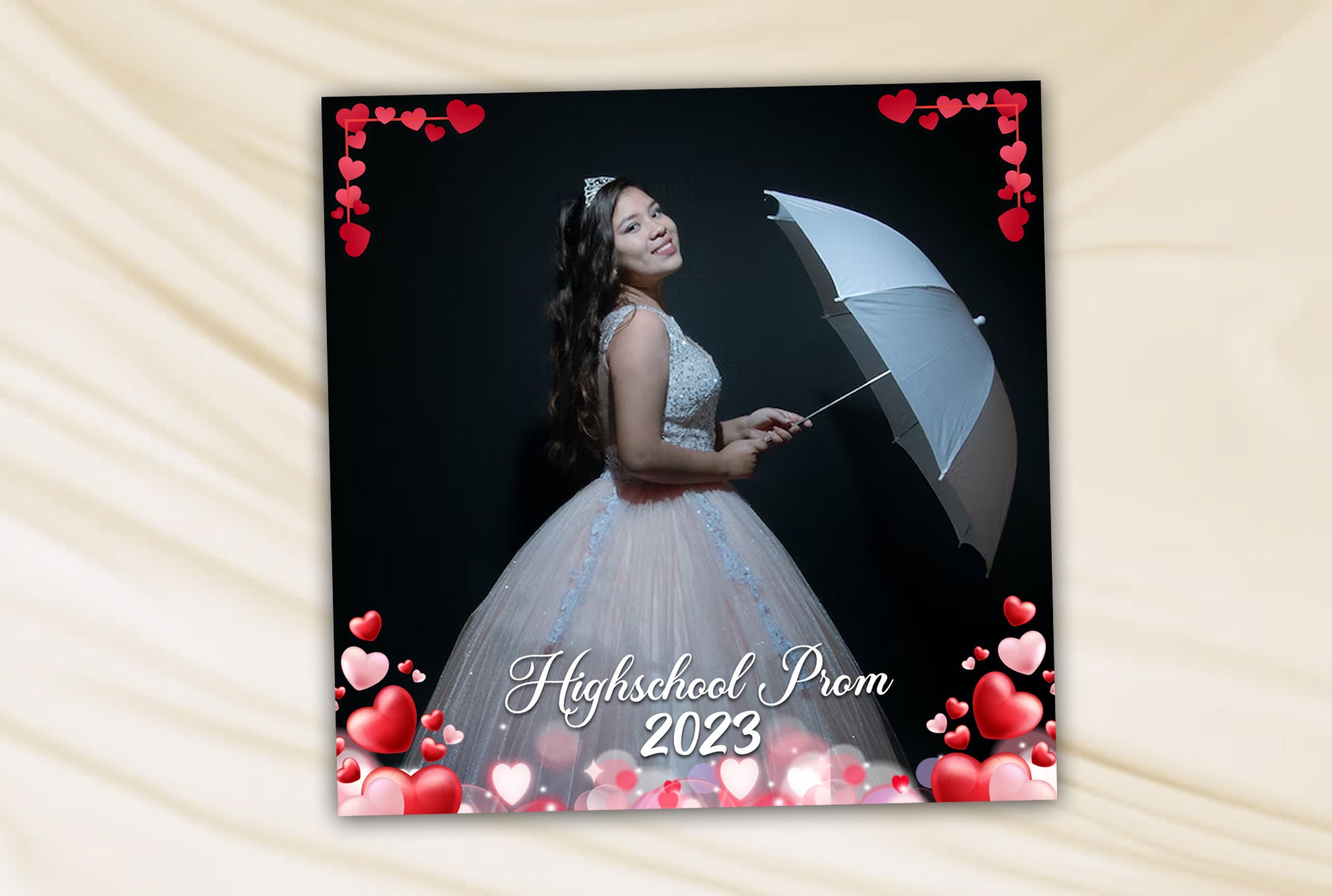 Valentines Prom 360 Photo Booth Template for School Events, Homecoming ...