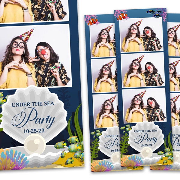 Photo Booth Template Under the Sea - Etsy
