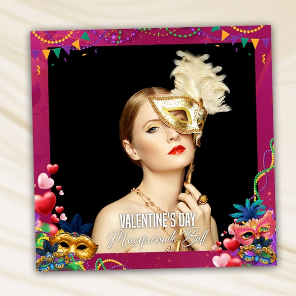 360 Photo Booth Overlay Masquerade - Etsy