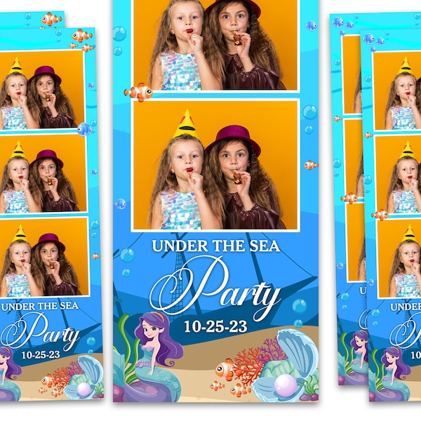 Photo Booth Template Under the Sea - Etsy