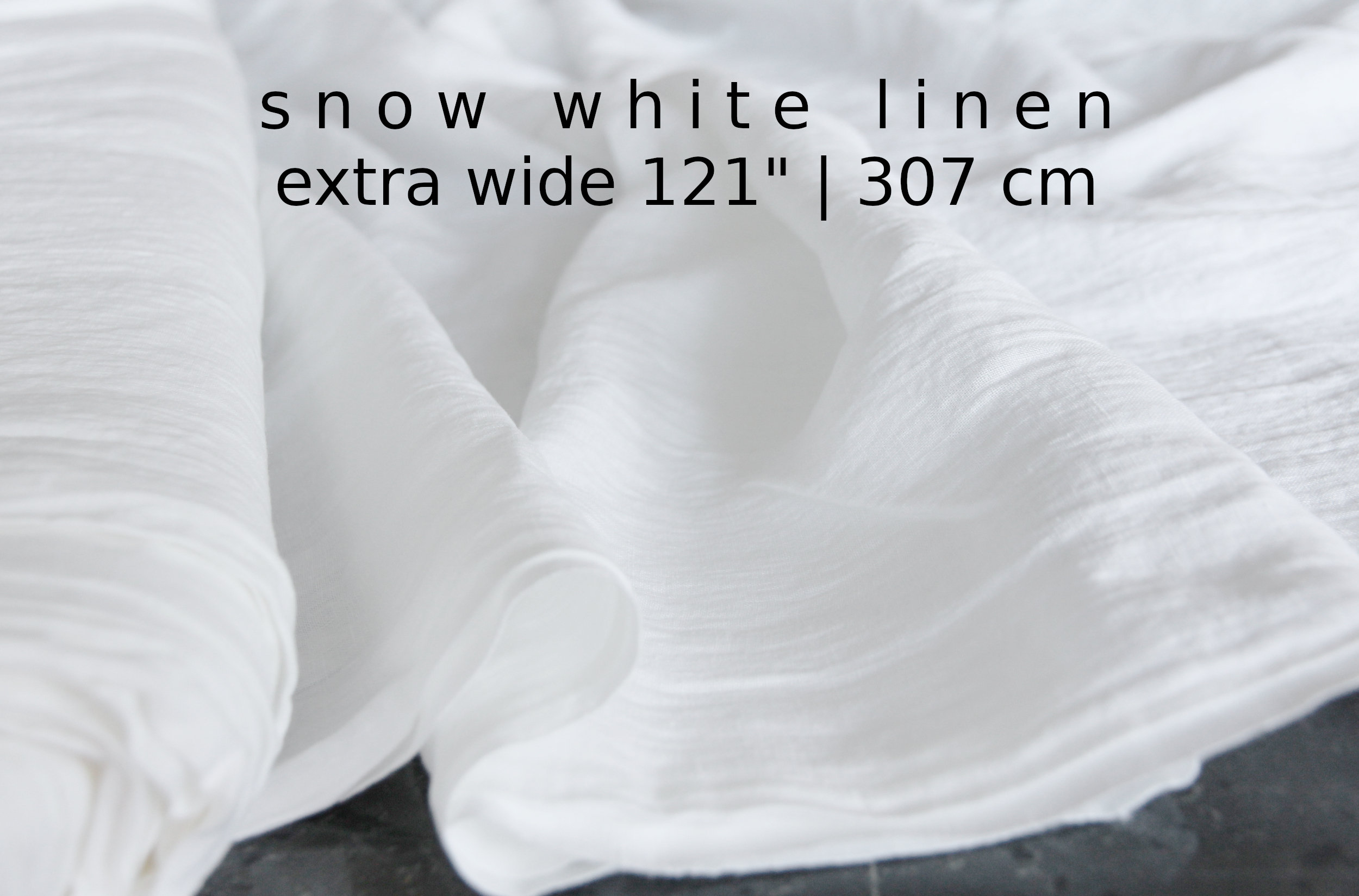 Snow White Linen Extra Wide by the Meter or by the Yard - EWL3 - Etsy