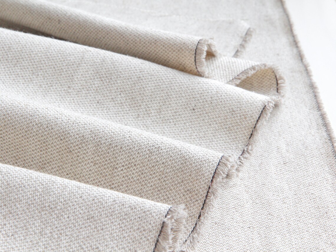 Hemp and Cotton Fabric Remnants for Rustic Home Decor Projects - 77 - Etsy