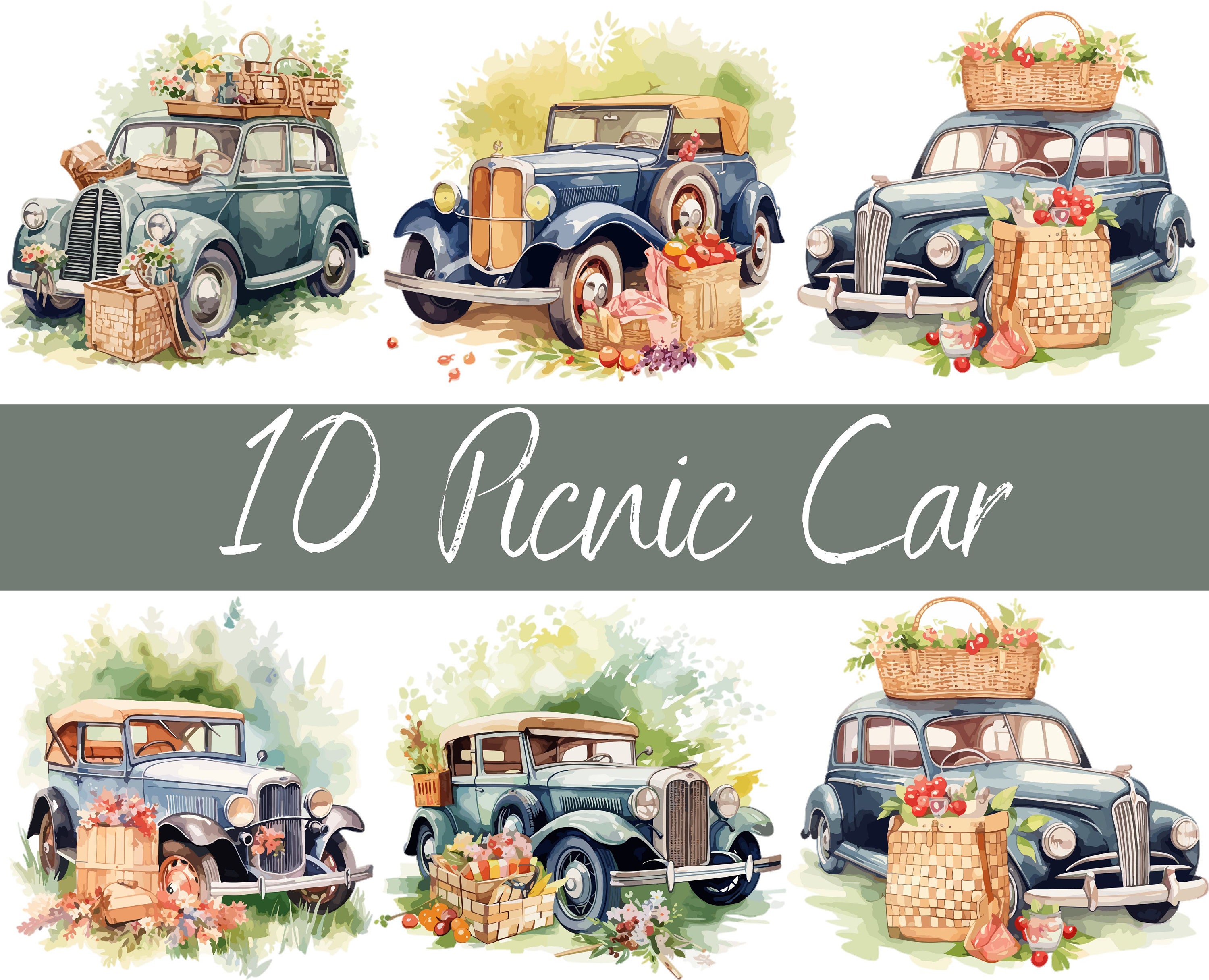 Watercolor Cars Clipart Watercolor Transportation Clipart - Etsy