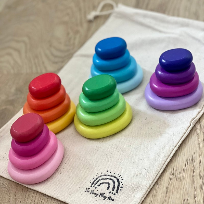Wooden Rainbow Stacker - Etsy