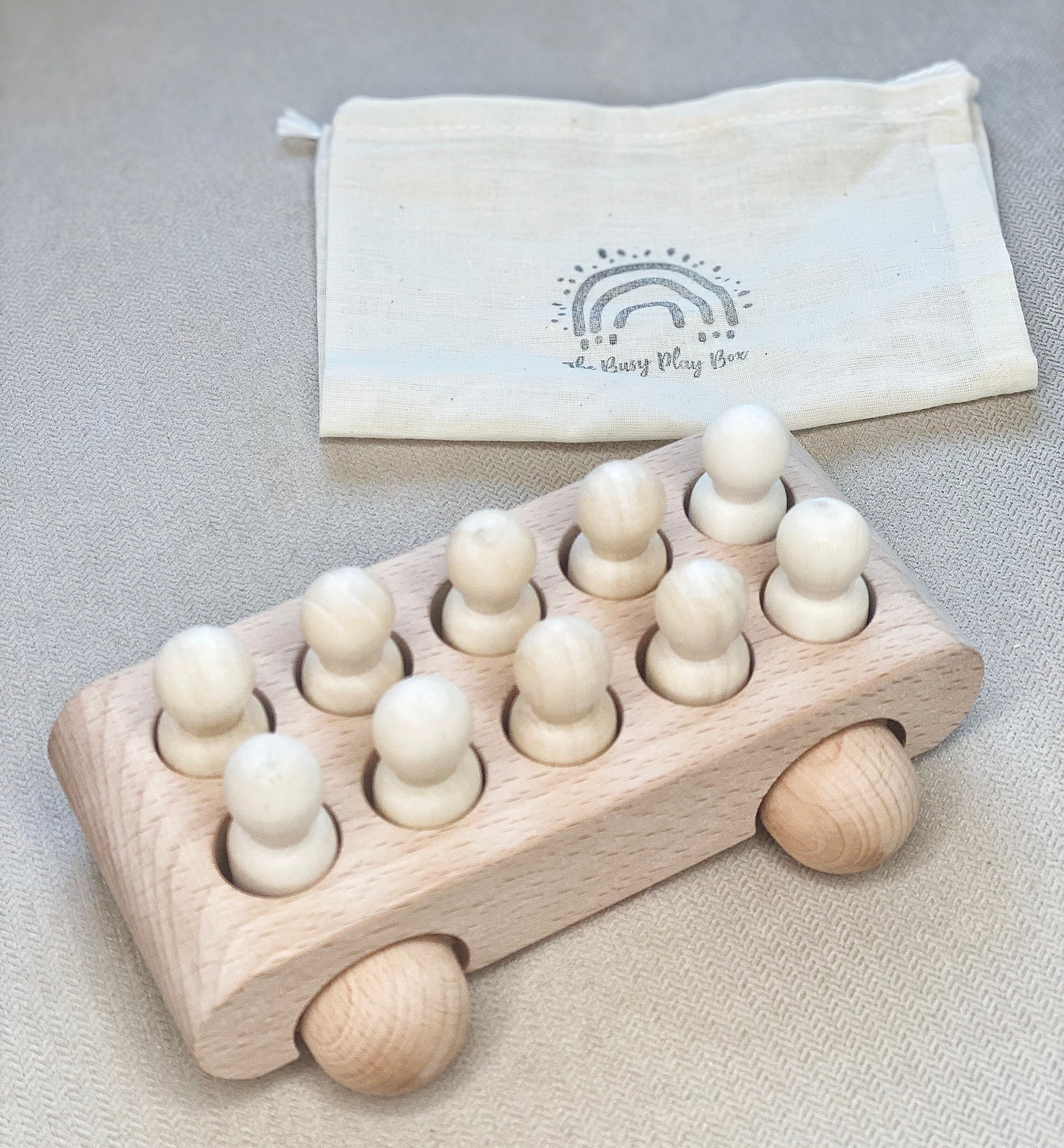 Wooden Car With Pegs *customizable* - Etsy