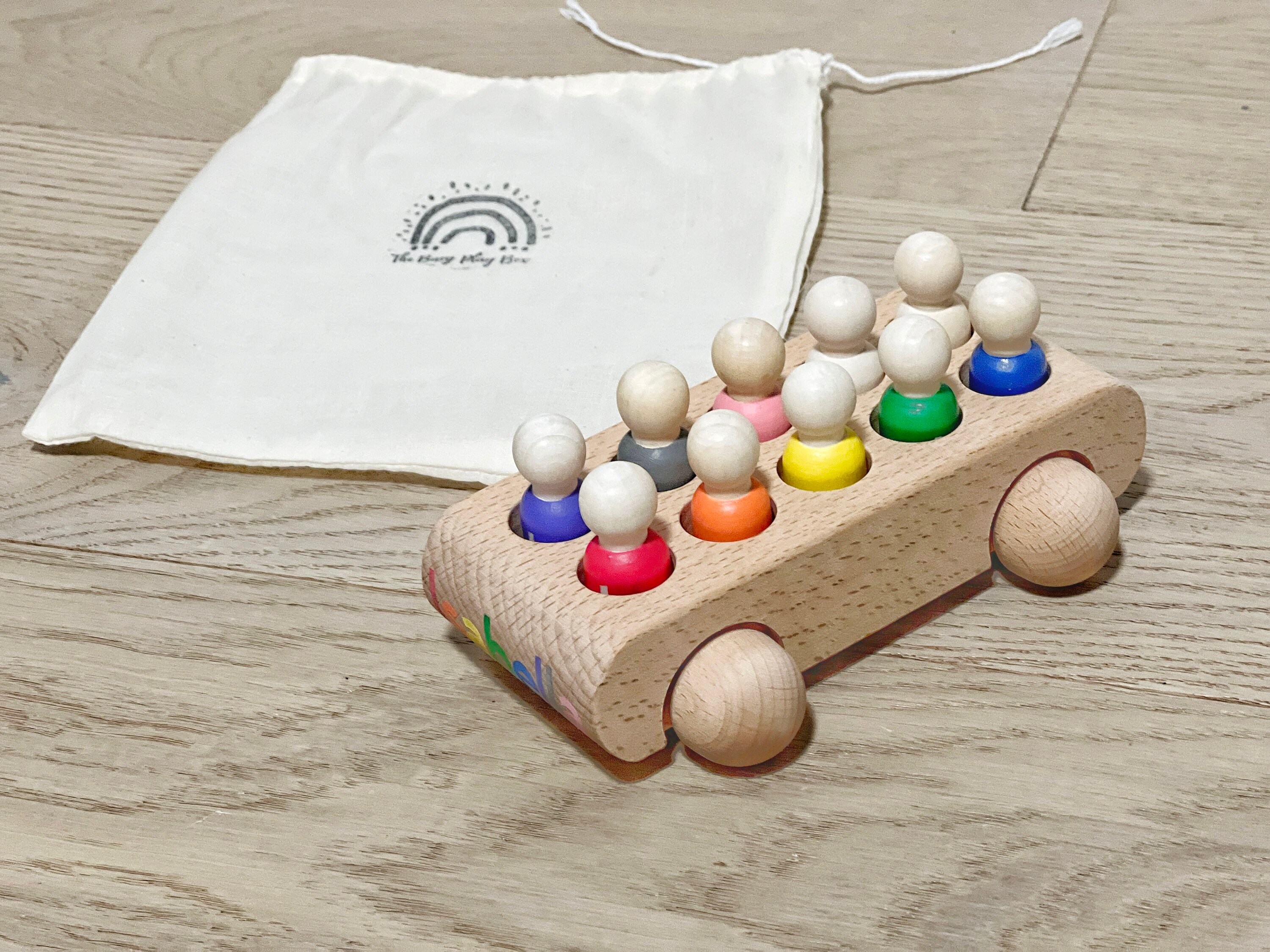 Wooden Car With Pegs *customizable* - Etsy