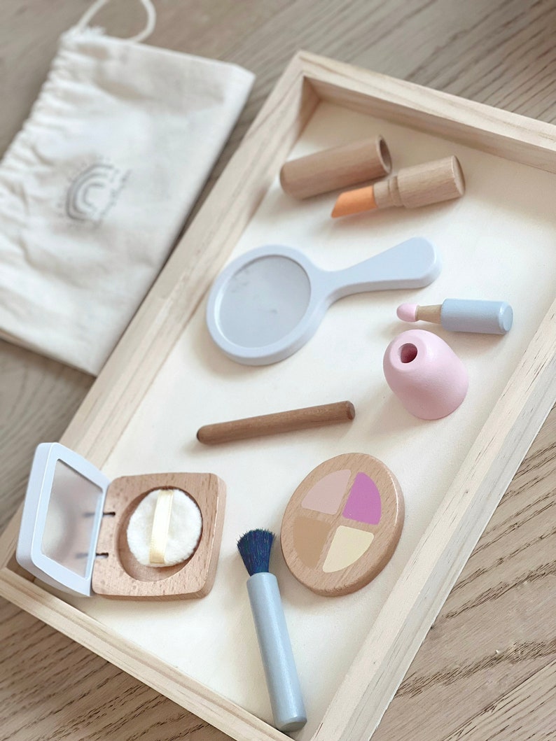 Wooden Make up Play Set - Pretend Make Up - Etsy