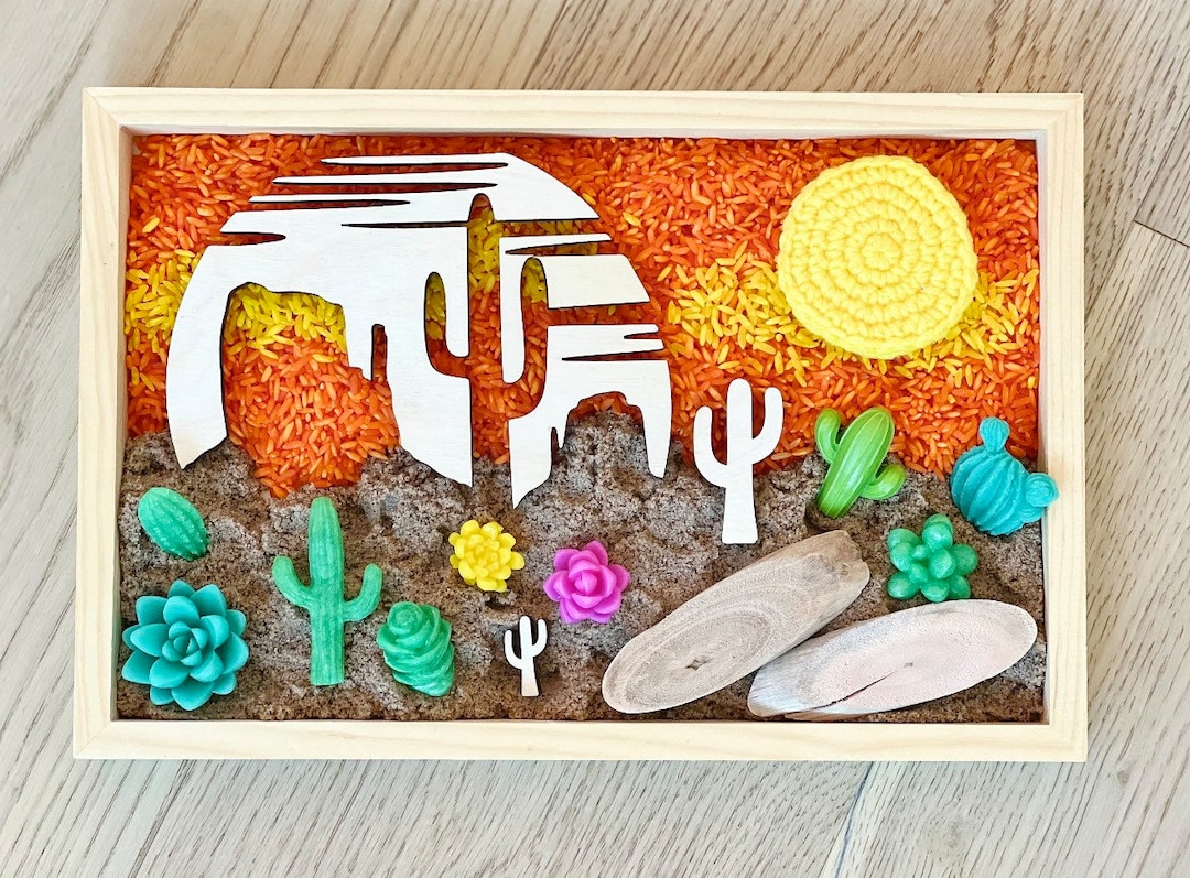 Desert Play Box - Sensory Bin - Sensory Play - Etsy