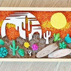 Desert Play Box - Sensory Bin - Sensory Play - Etsy