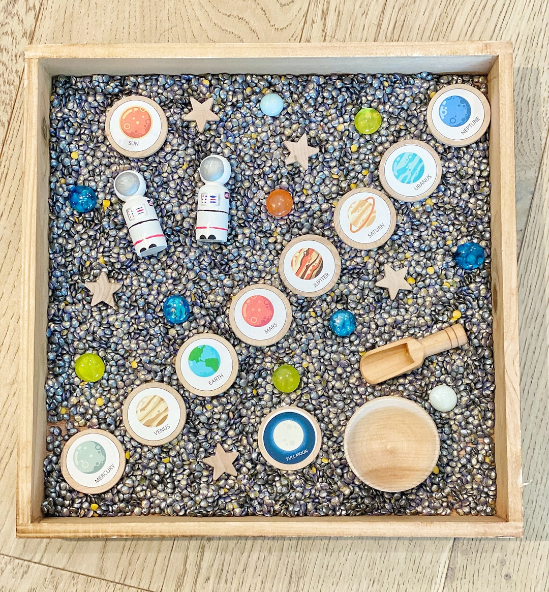 Solar System Play Box - Sensory Bin - Etsy
