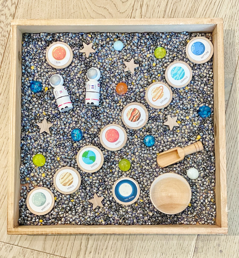 Solar System Play Box - Sensory Bin - Etsy