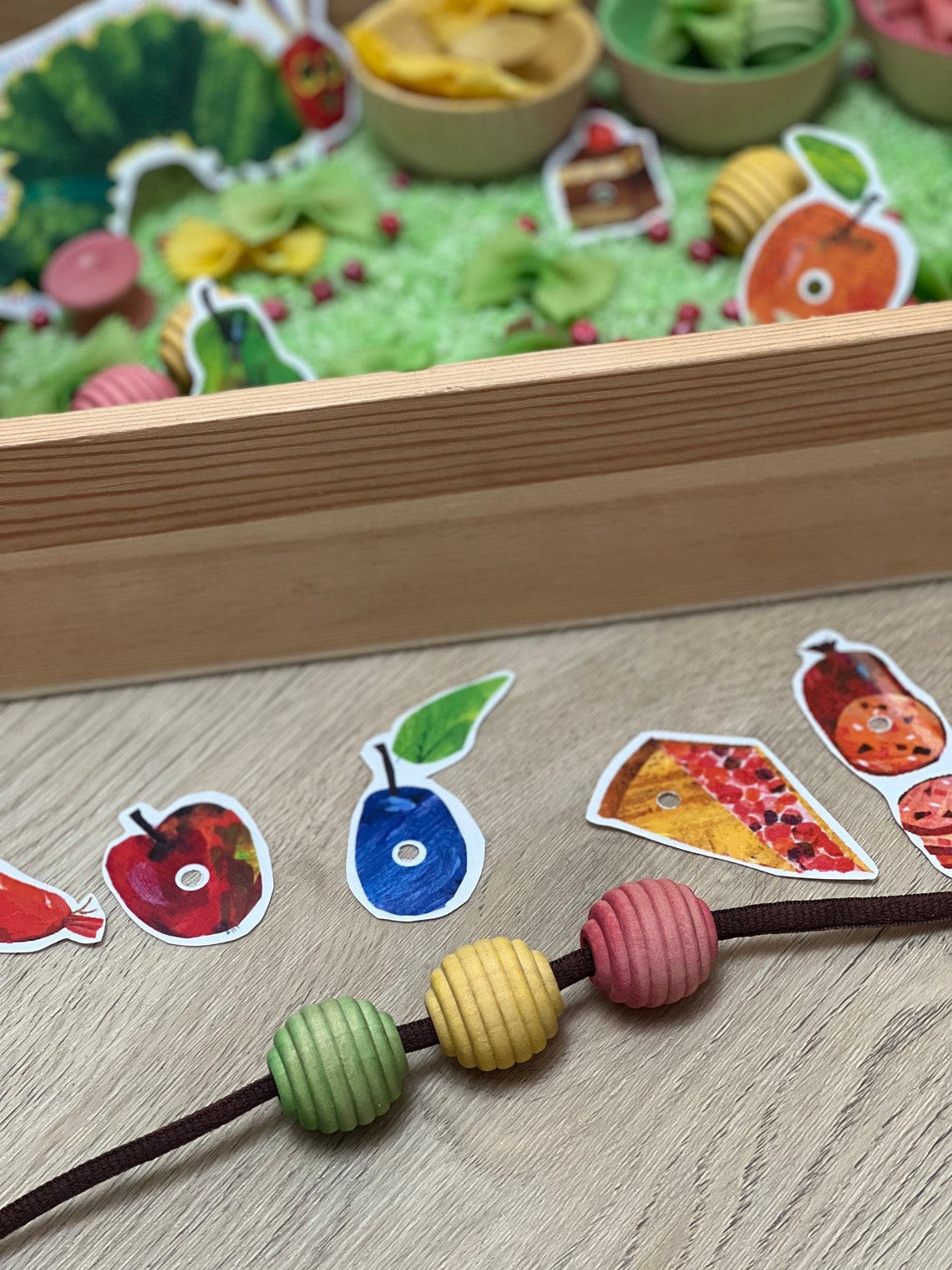 The Very Hungry Caterpillar Sensory Bin - Etsy