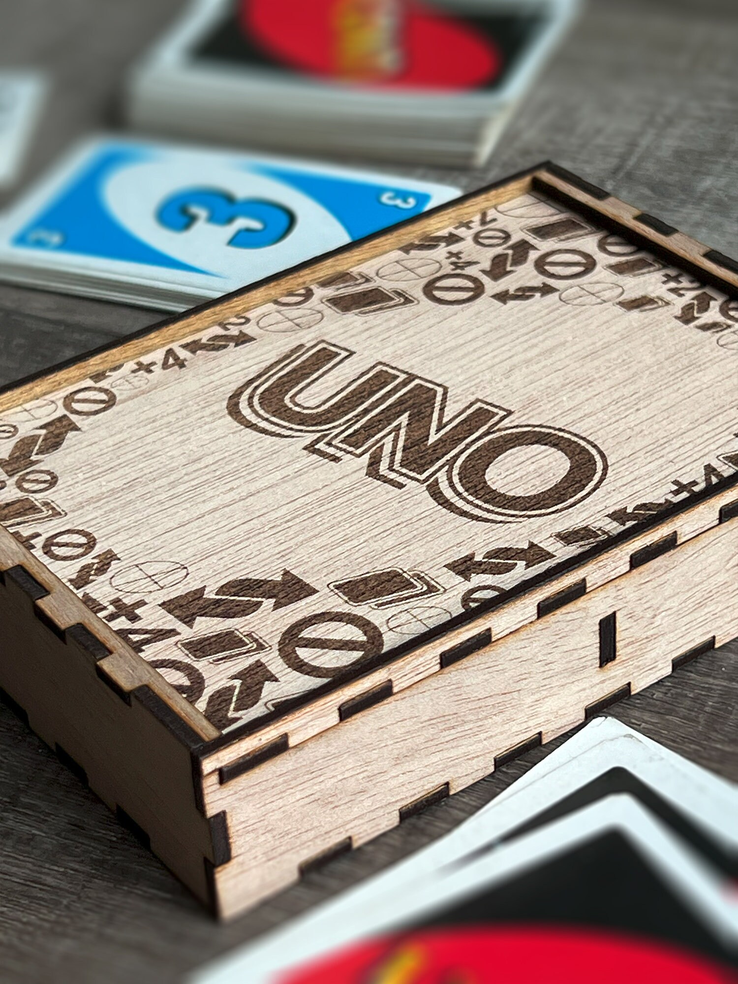Uno Card Box Digital Download File Laser Engraving Glowforge SVG ...