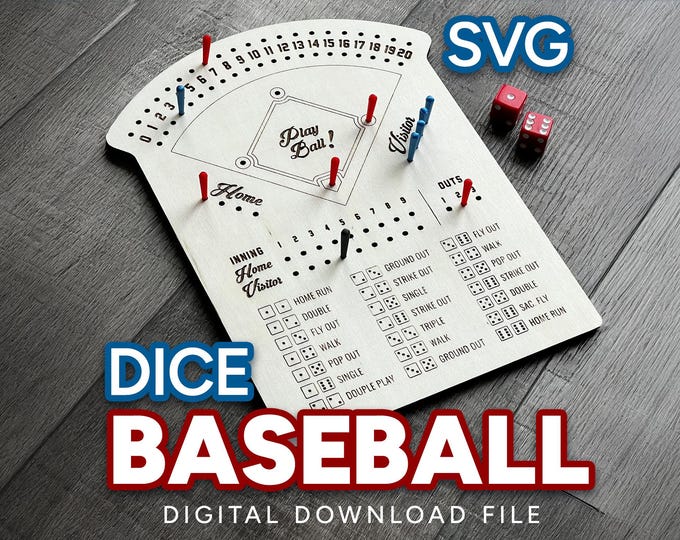 Dice Baseball Game & Rules Sheet (DIGITAL FILE ONLY) - Etsy Canada