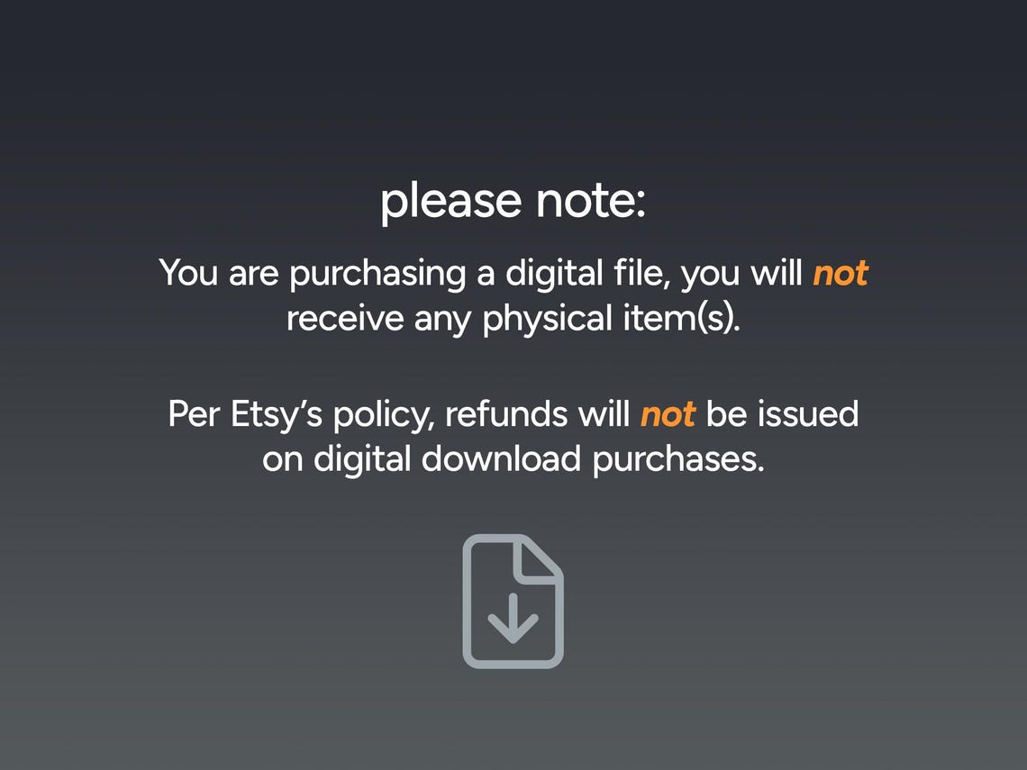 Conversion Chart - Digital Download File - Fraction Decimal MM ...
