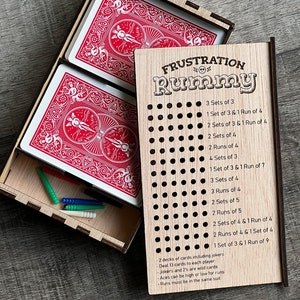 Frustration Rummy Card Box - Digital Download File - Laser Engraving ...