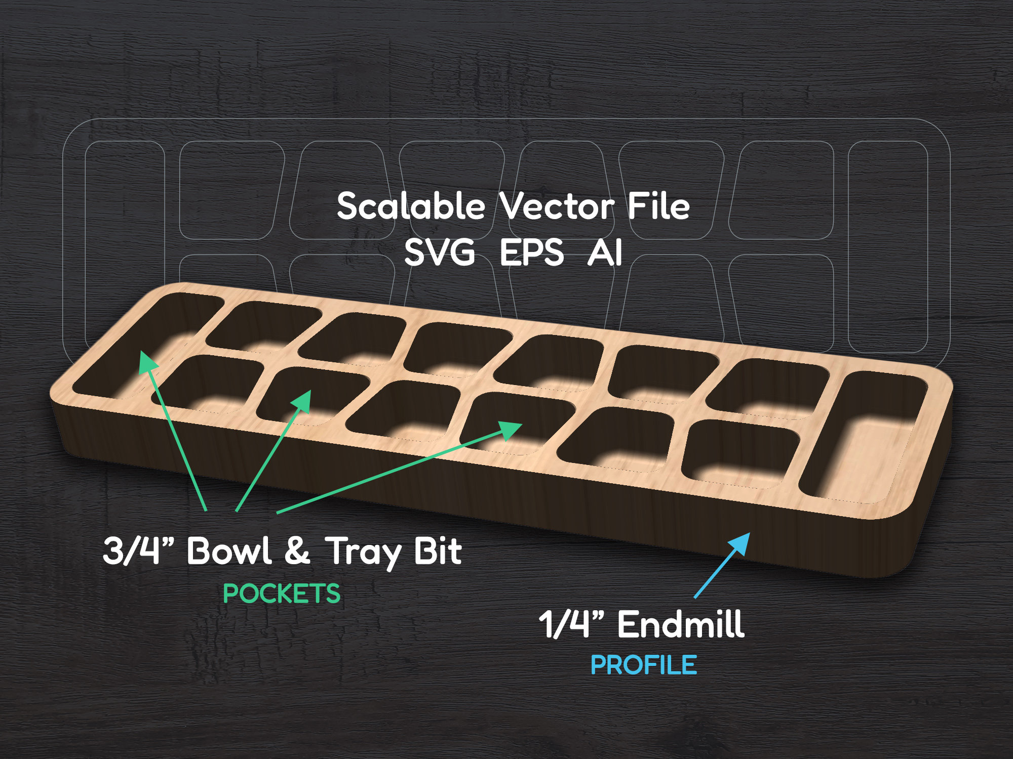 Mancala - Plans - Digital Download File - Board Game Template - CNC - Etsy