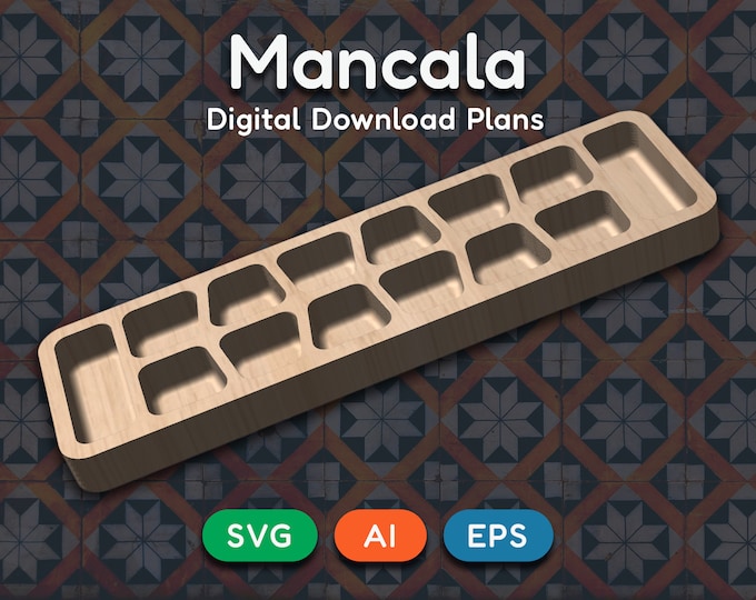 Mancala Board Game SVG, DXF PDF, Files - Etsy Canada