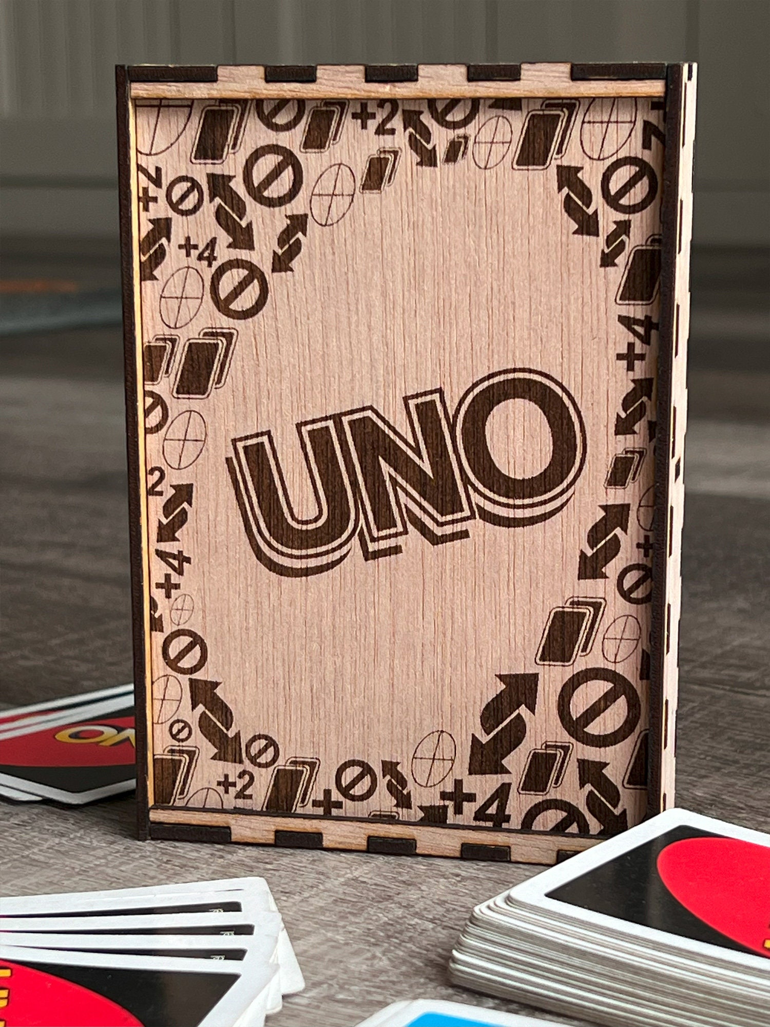 Uno Card Box Digital Download File Laser Engraving Glowforge SVG ...