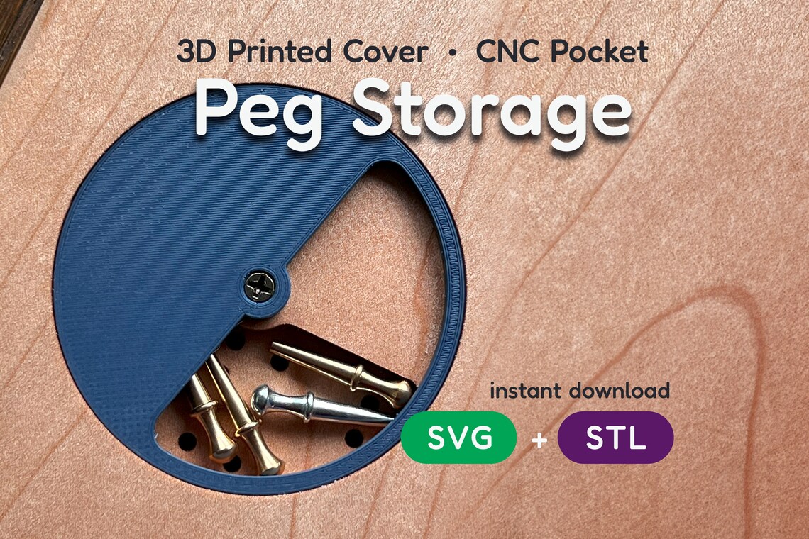 Cribbage Peg Storage: 3D STL File & SVG (digital Download) - Etsy Canada