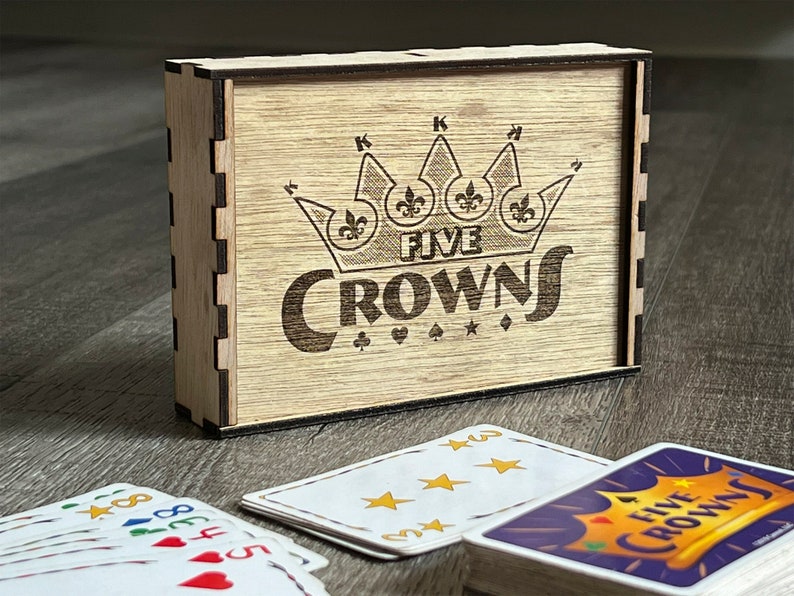Five Crowns - Card Box - Digital Download File - Laser Engraving ...