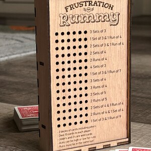 Frustration Rummy Card Box - Digital Download File - Laser Engraving ...