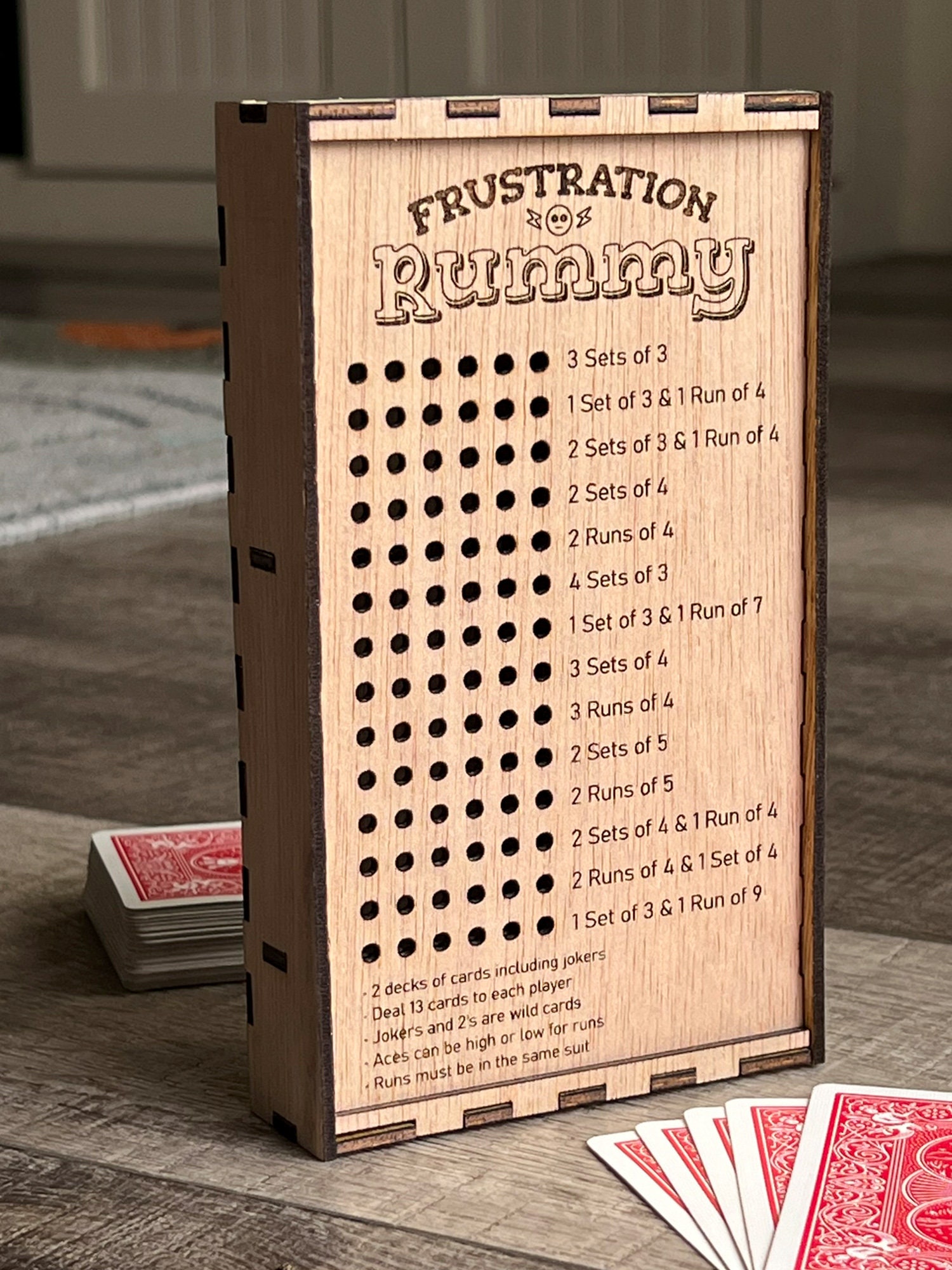 Frustration Rummy Card Box Digital Download File Laser Engraving & Cut ...