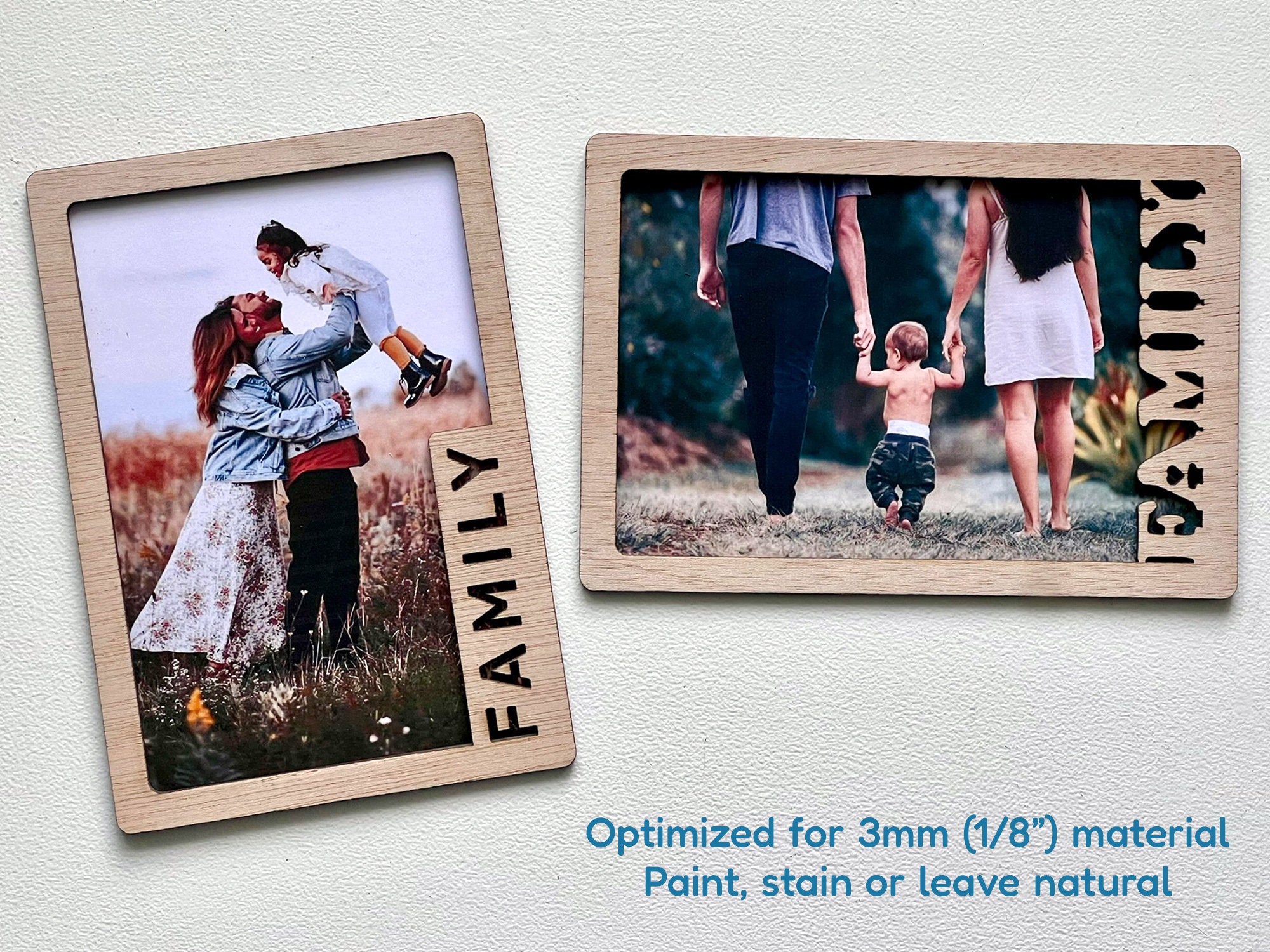 4x6 Family Photo Frame SVG Laser Cut File (digital Download) - Etsy