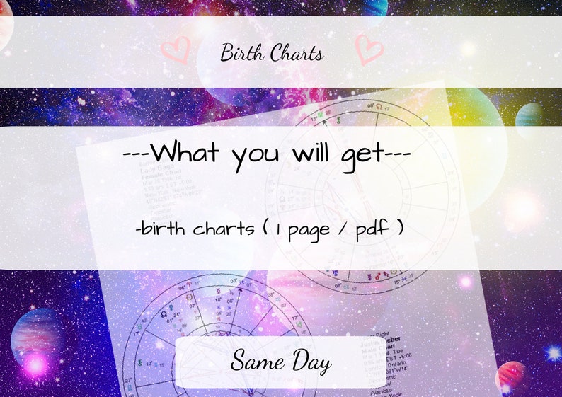 Detailed Love Compatibility Astrology Birth Natal Chart Reading by Ava ...